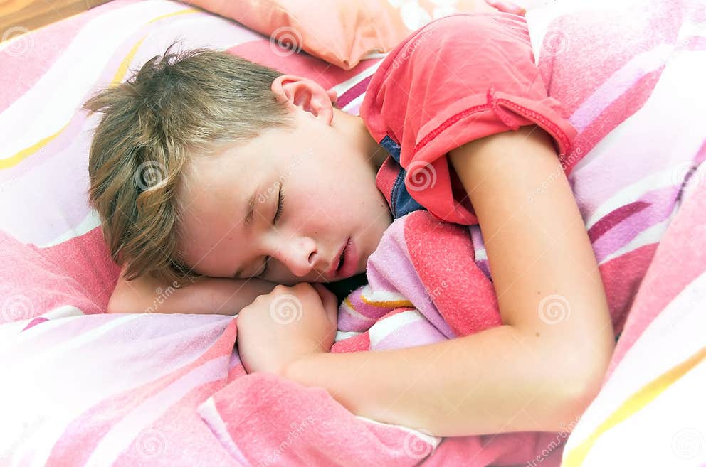 Sleeping boy stock image. Image of cute, rest, tired, relax - 1163189