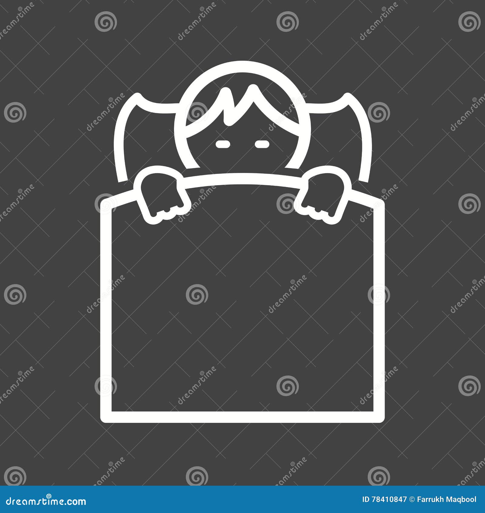 Sleeping stock vector. Illustration of icon, relax, dream - 78410847