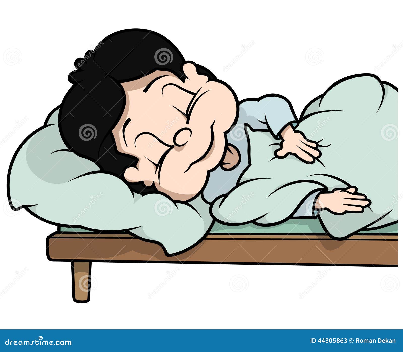 Sleeping Cartoon Boy