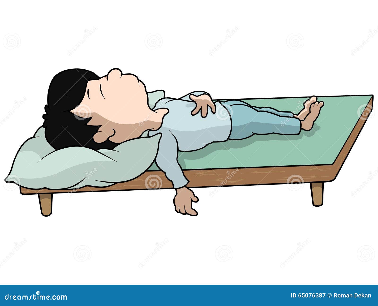 Sleeping Boy stock vector. Illustration of relax, painting - 65076387