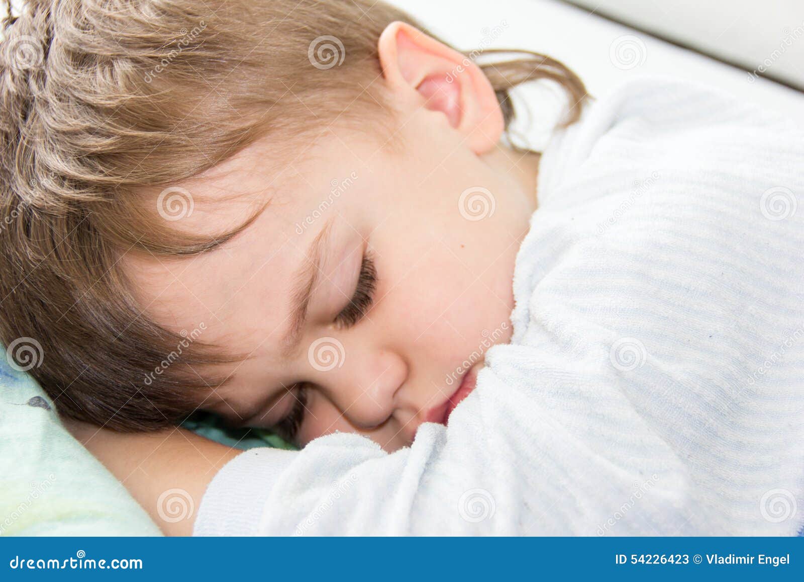 Sleeping Boy Son Healthy Sleep Rest Having Rest Sleeping Stock Image ...