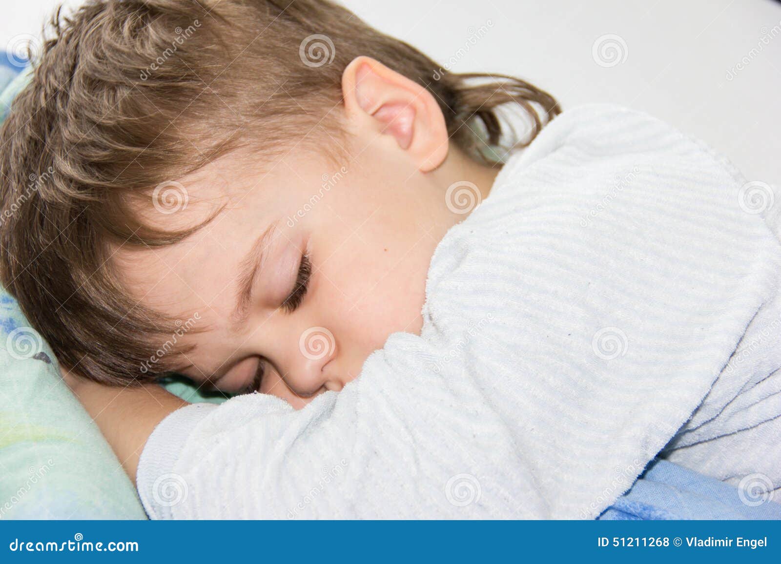 Sleeping Boy Son Healthy Sleep Rest Stock Photo - Image of person ...
