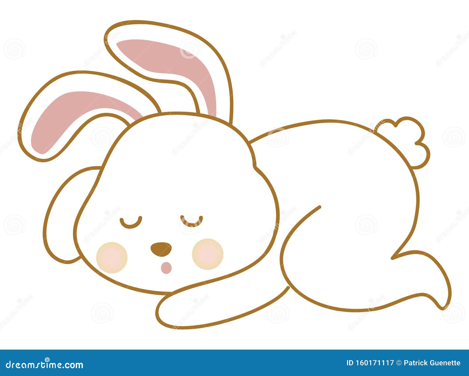 Sleeping Bunny, Illustration, Vector Stock Vector - Illustration of ...