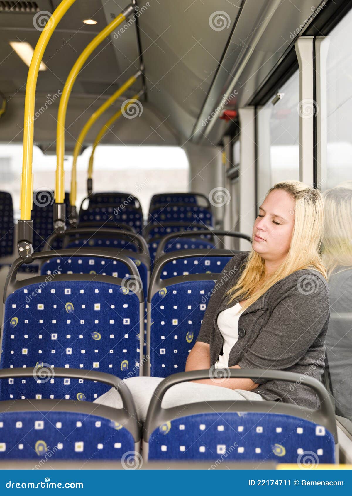 Sleeping on the bus stock image. Image of traffic, chair - 22174711