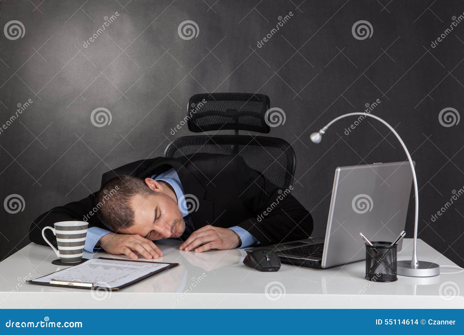 Sleeping businessman stock photo. Image of manager, professional - 55114614