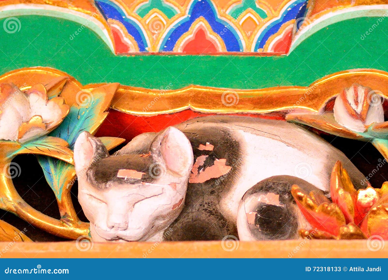 The Sleeping Cat, Nikko, Japan Stock Image - Image of faith, iemitsu ...