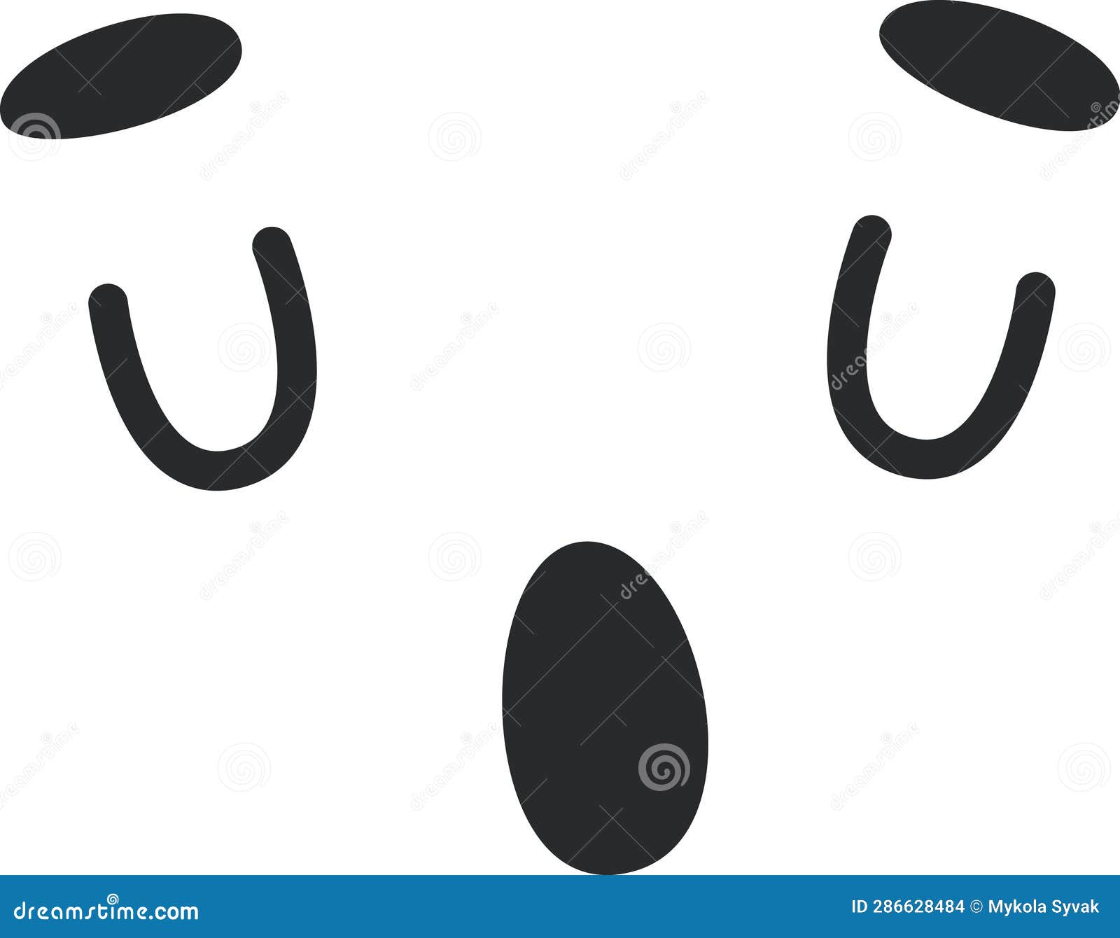 Sleeping Character Face stock vector. Illustration of vector - 286628484