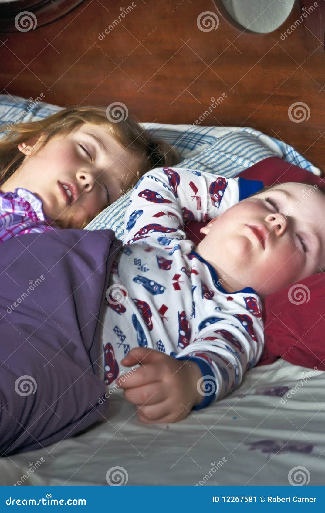 Sleeping children stock image. Image of home, infant - 12267581