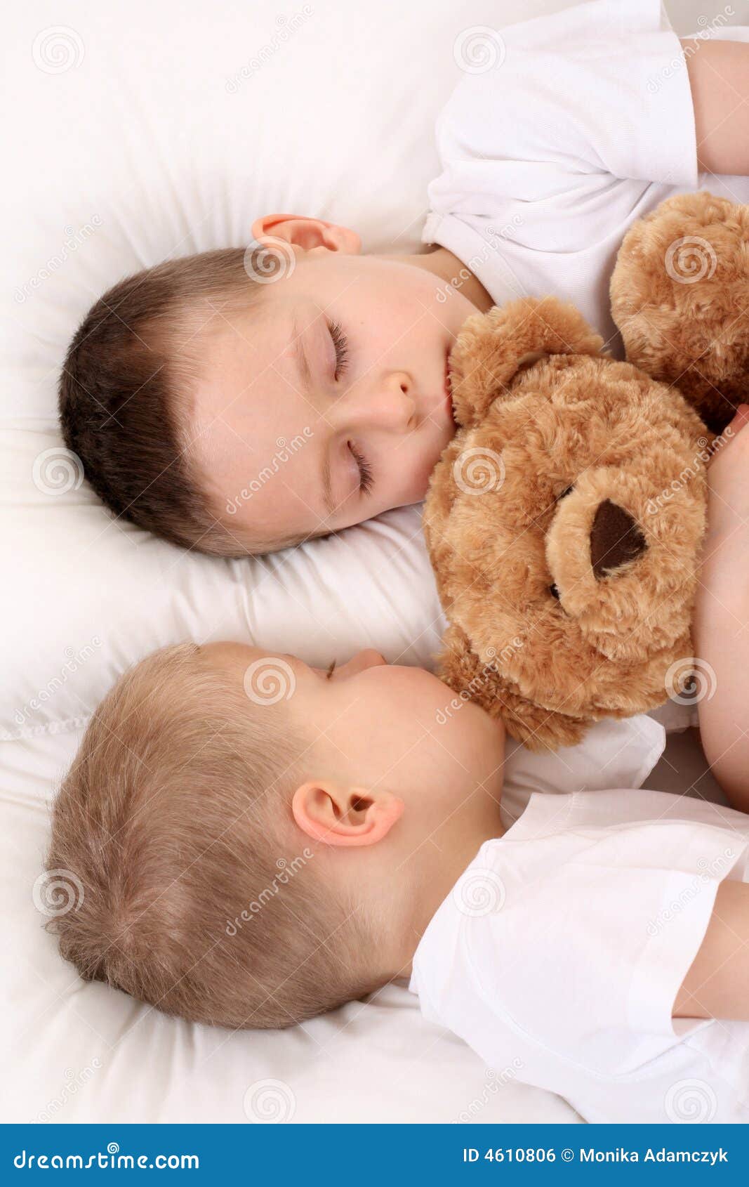 Sleeping children stock photo. Image of dreams, pajamas - 4610806