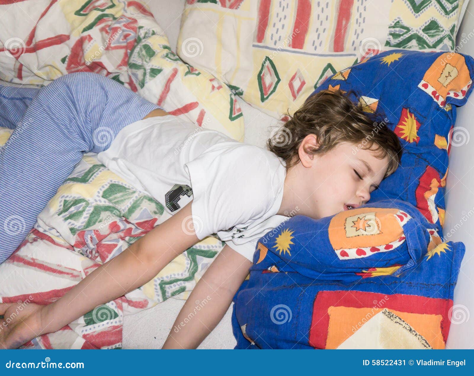 Sleeping Children Relax Resting Boy Rest Child Stock Image - Image of ...