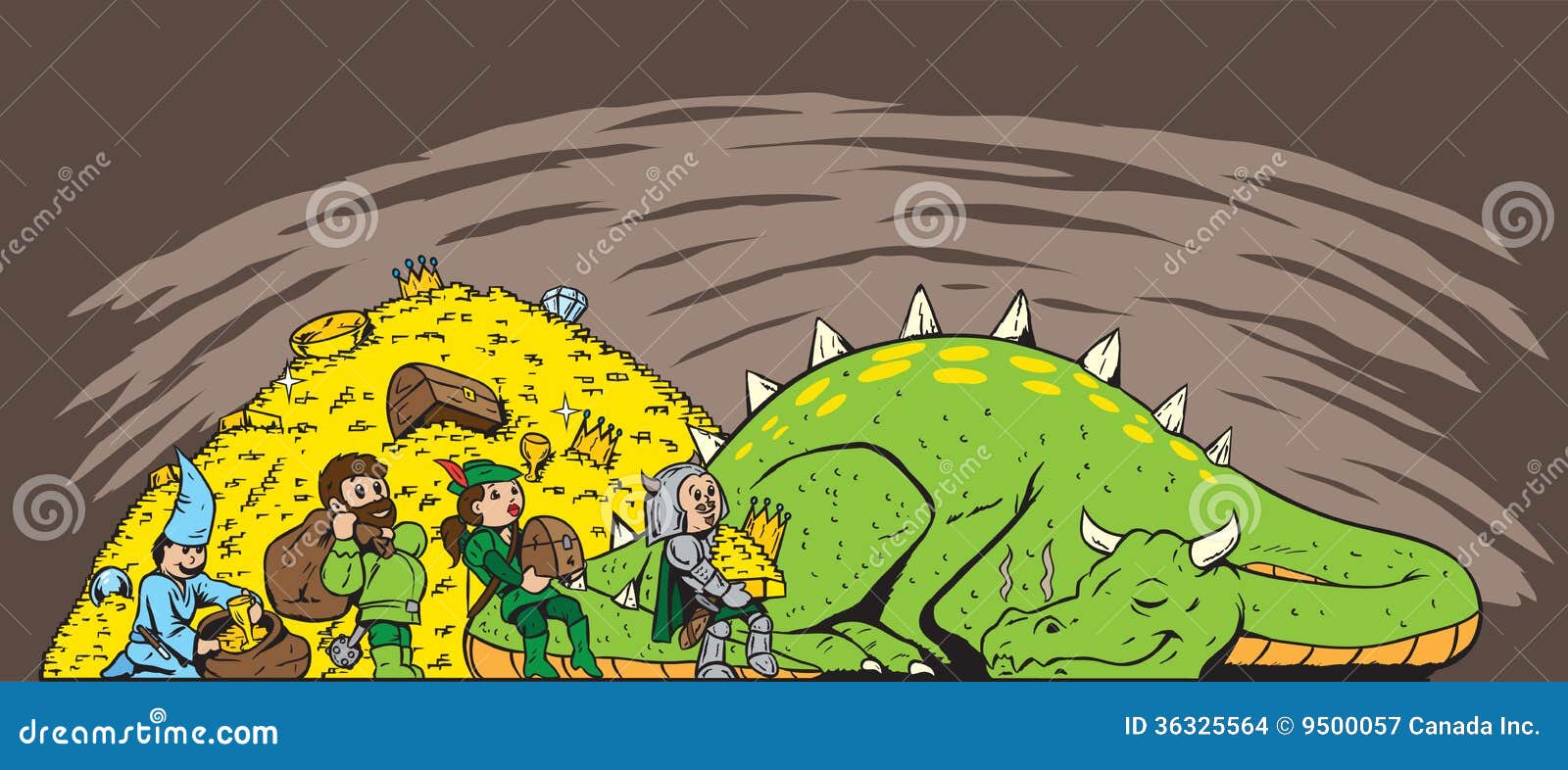 3d Man Stealing A Treasure Chest Stock Illustration | CartoonDealer.com ...