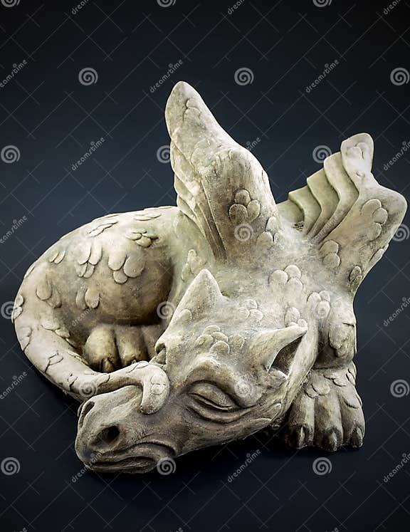 Sleeping dragon figure stock photo. Image of stone, background - 114655368