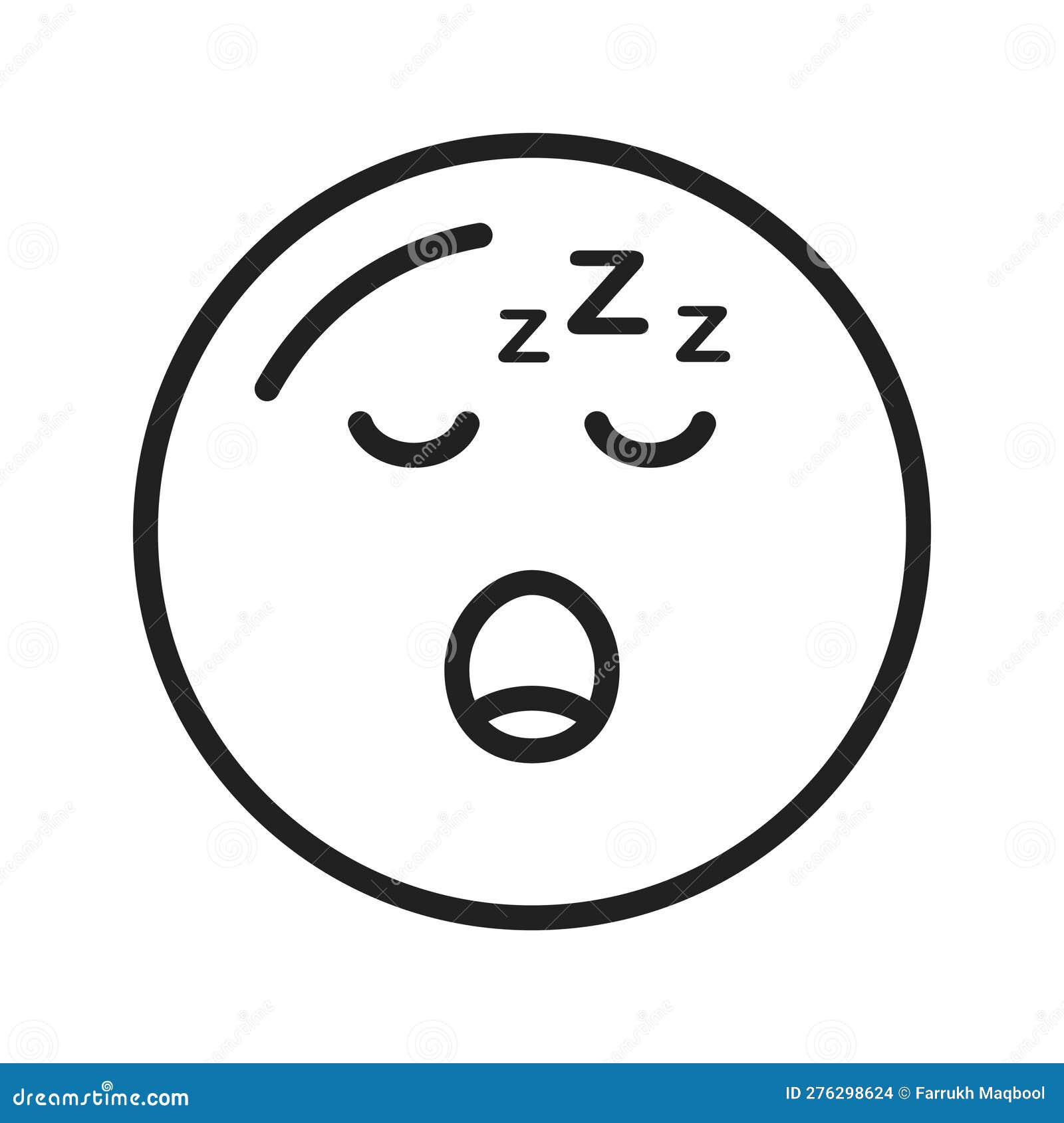 Sleeping Face Icon Vector Image. Suitable for Mobile Apps, Web Apps and ...