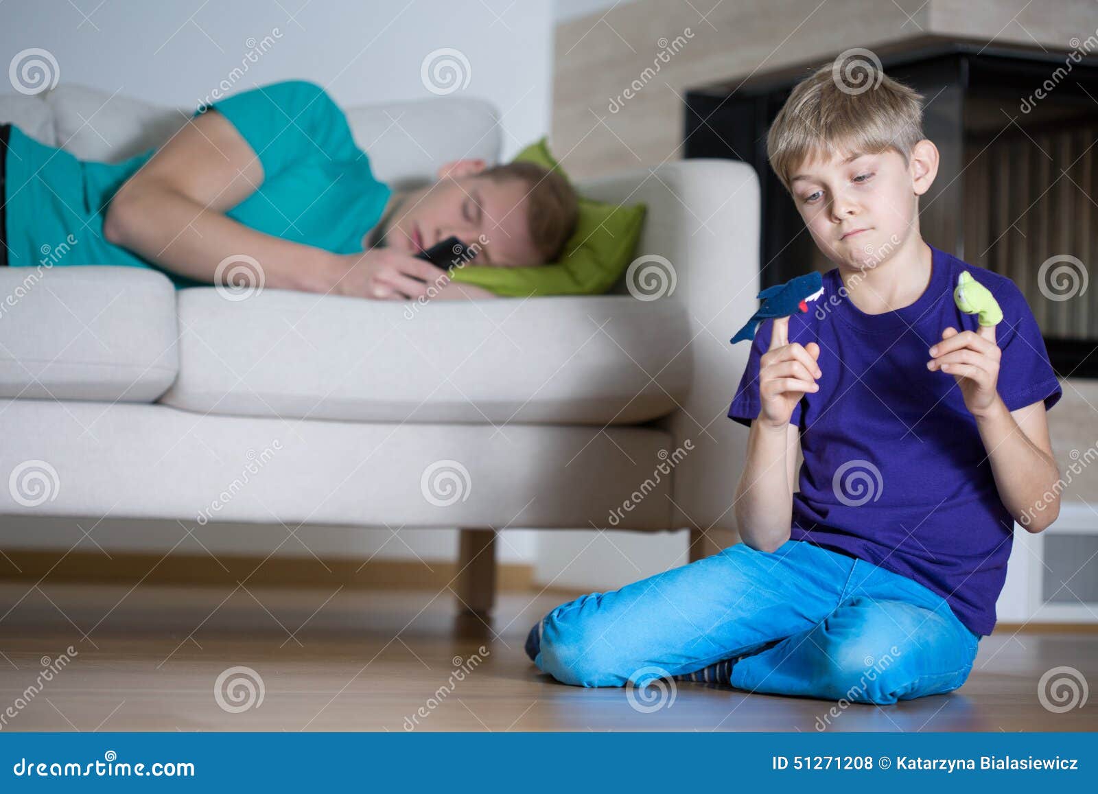 Sleeping father stock photo. Image of bored, lounge, parent - 51271208