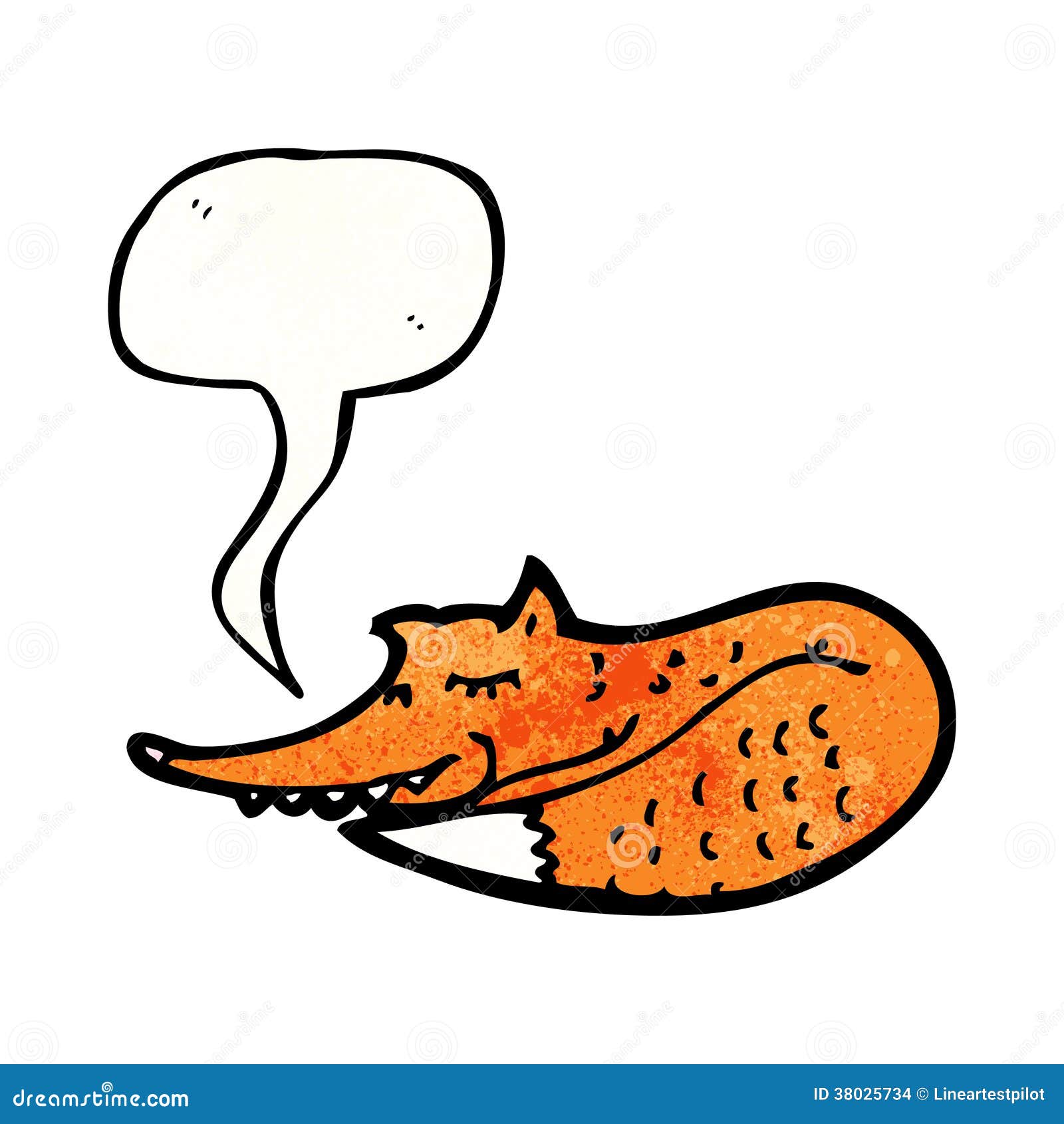 Sleeping fox cartoon stock vector. Illustration of quirky - 38025734