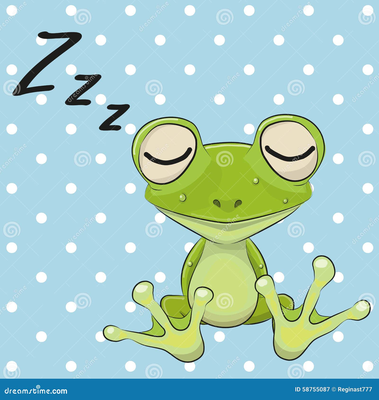 Sleeping Frog Stock Photography | CartoonDealer.com #46474052