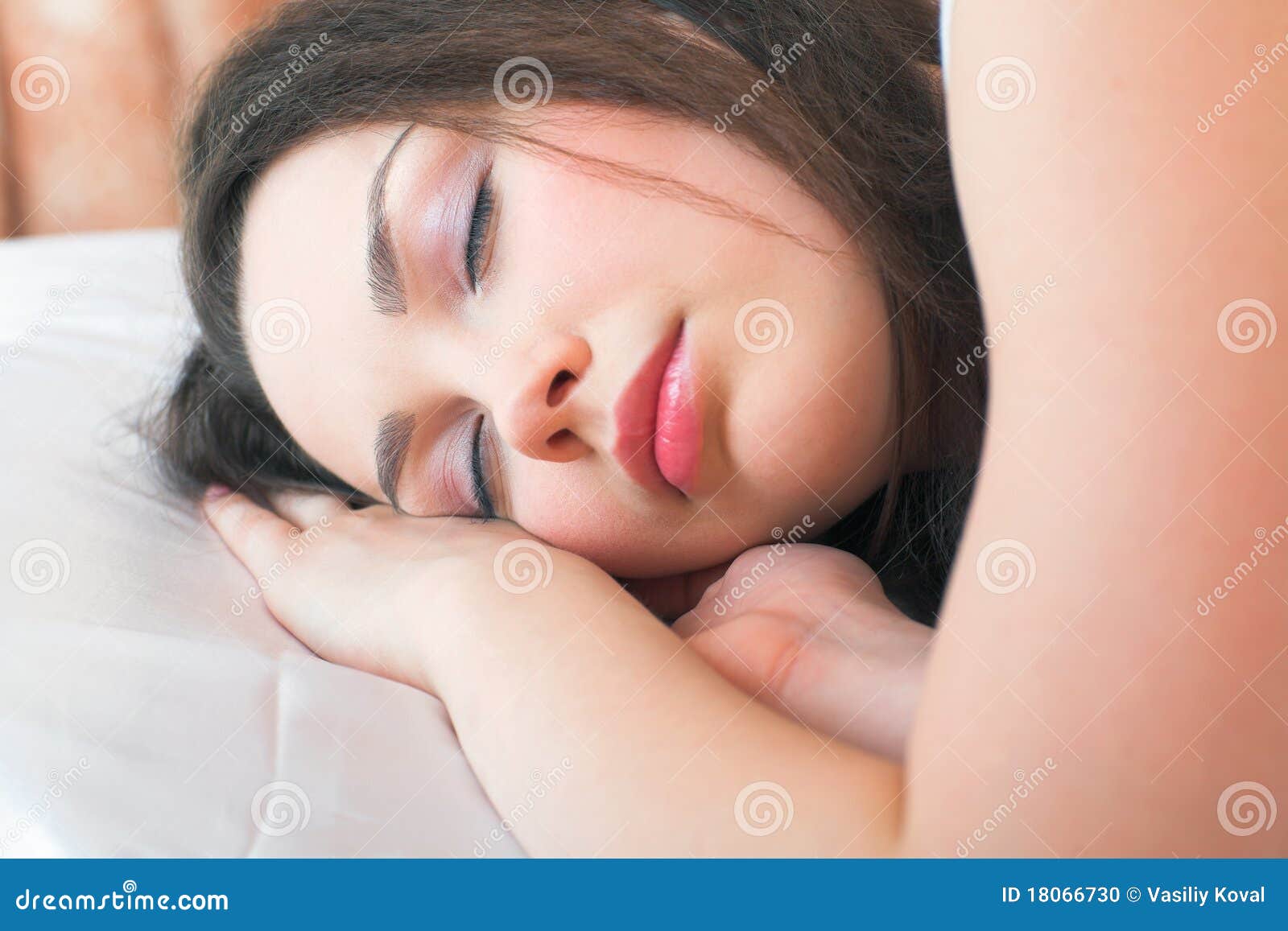 Sleeping girl stock photo. Image of person, healthy, people - 18066730