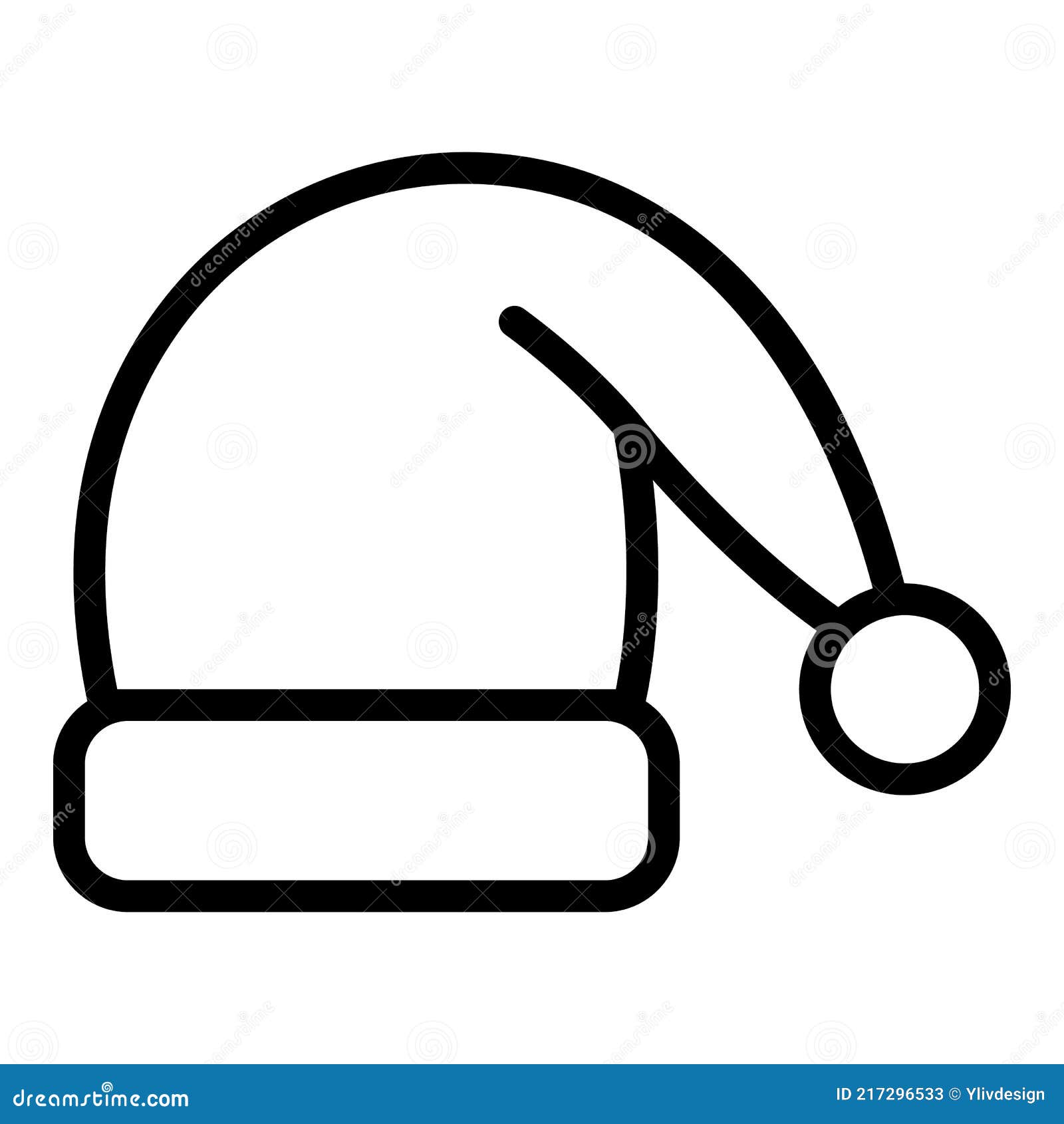 Sleeping Hat Icon, Outline Style Stock Vector - Illustration of symbol ...