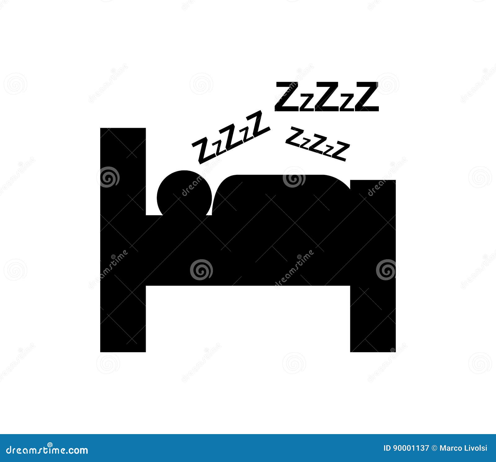 Sleeping icon illustrated stock illustration. Illustration of rest ...
