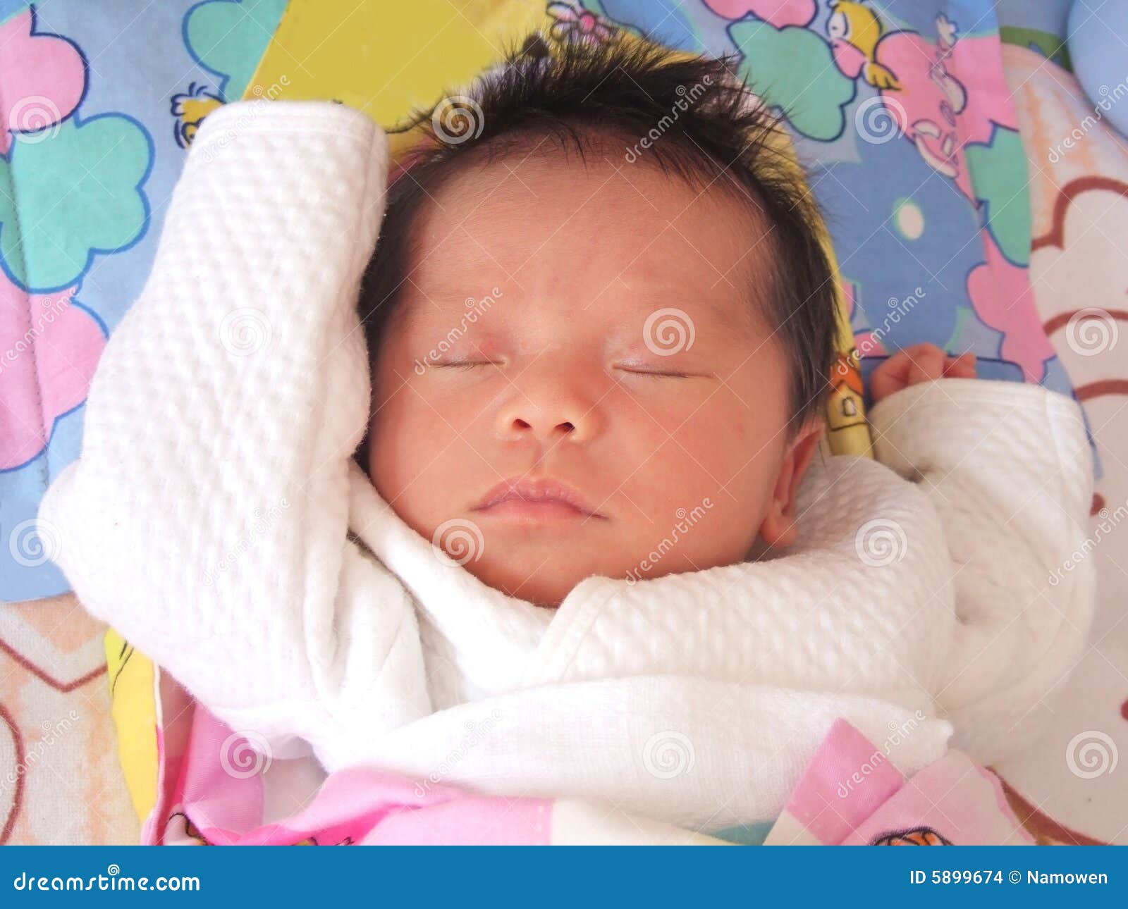 Sleeping Infant stock photo. Image of baby, grandmathor - 5899674