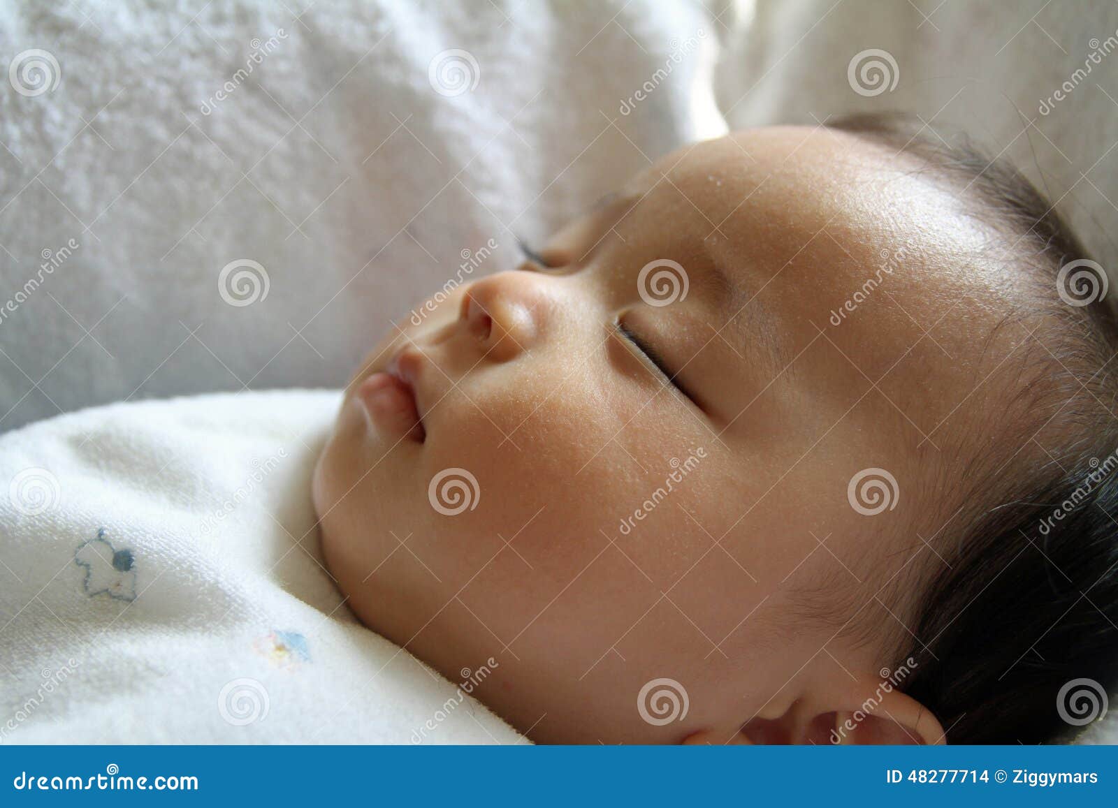 Sleeping Japanese baby boy stock photo. Image of copy - 48277714
