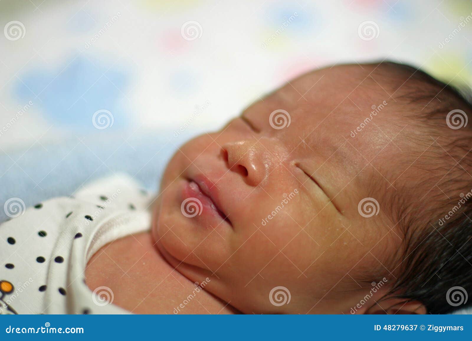 Sleeping Japanese baby boy stock image. Image of copy - 48279637