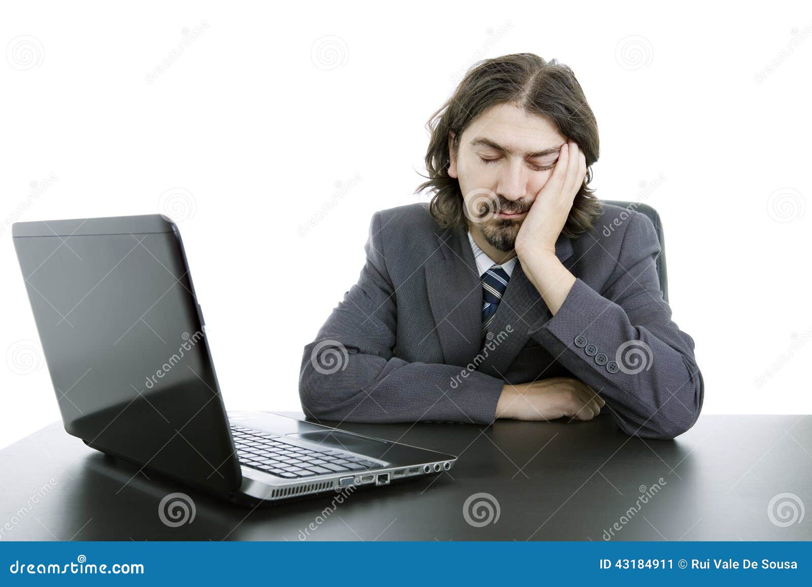 Sleeping on laptop stock image. Image of computer, clean - 43184911