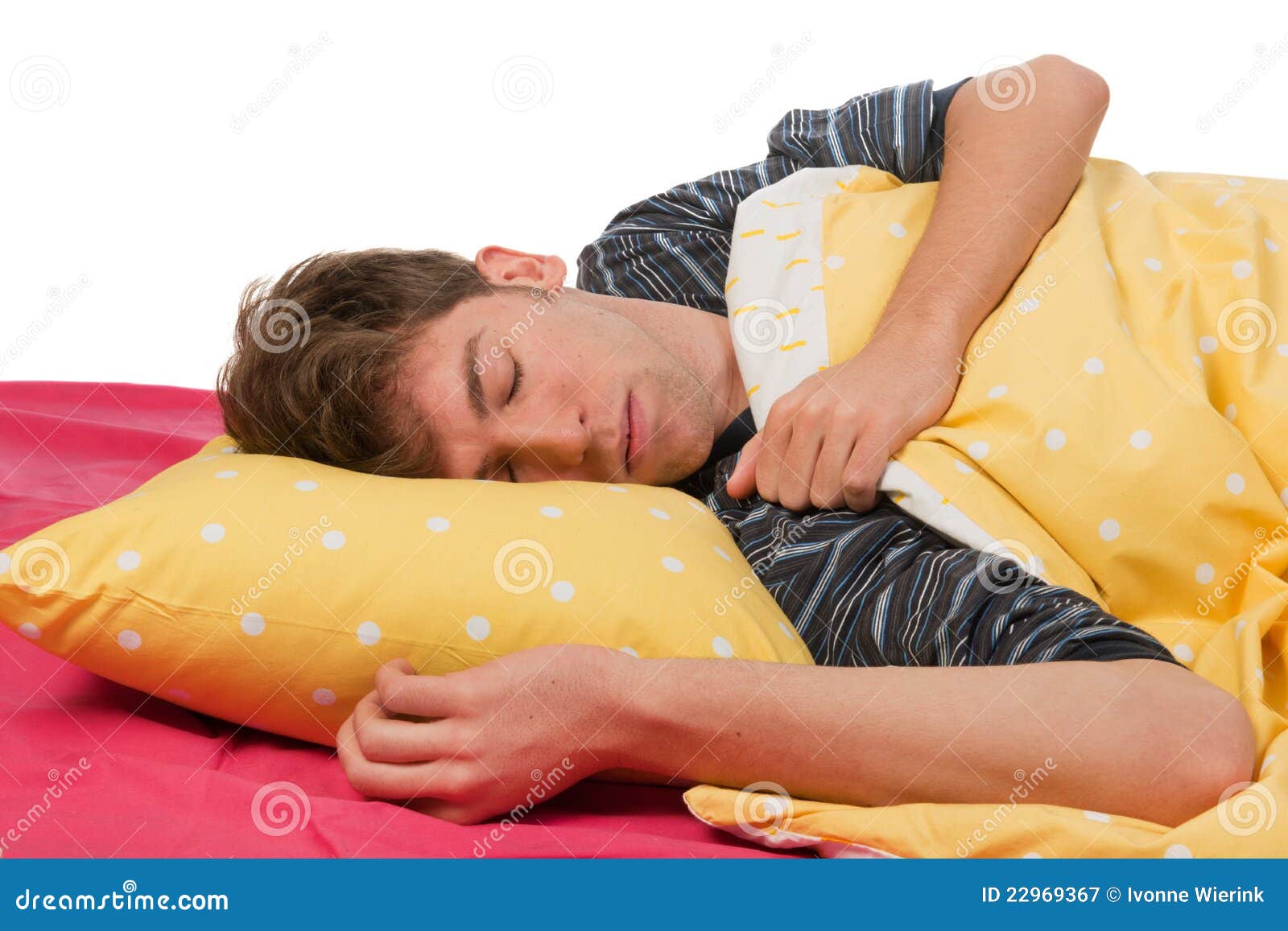 Sleeping man stock image. Image of caucasian, yellow - 22969367