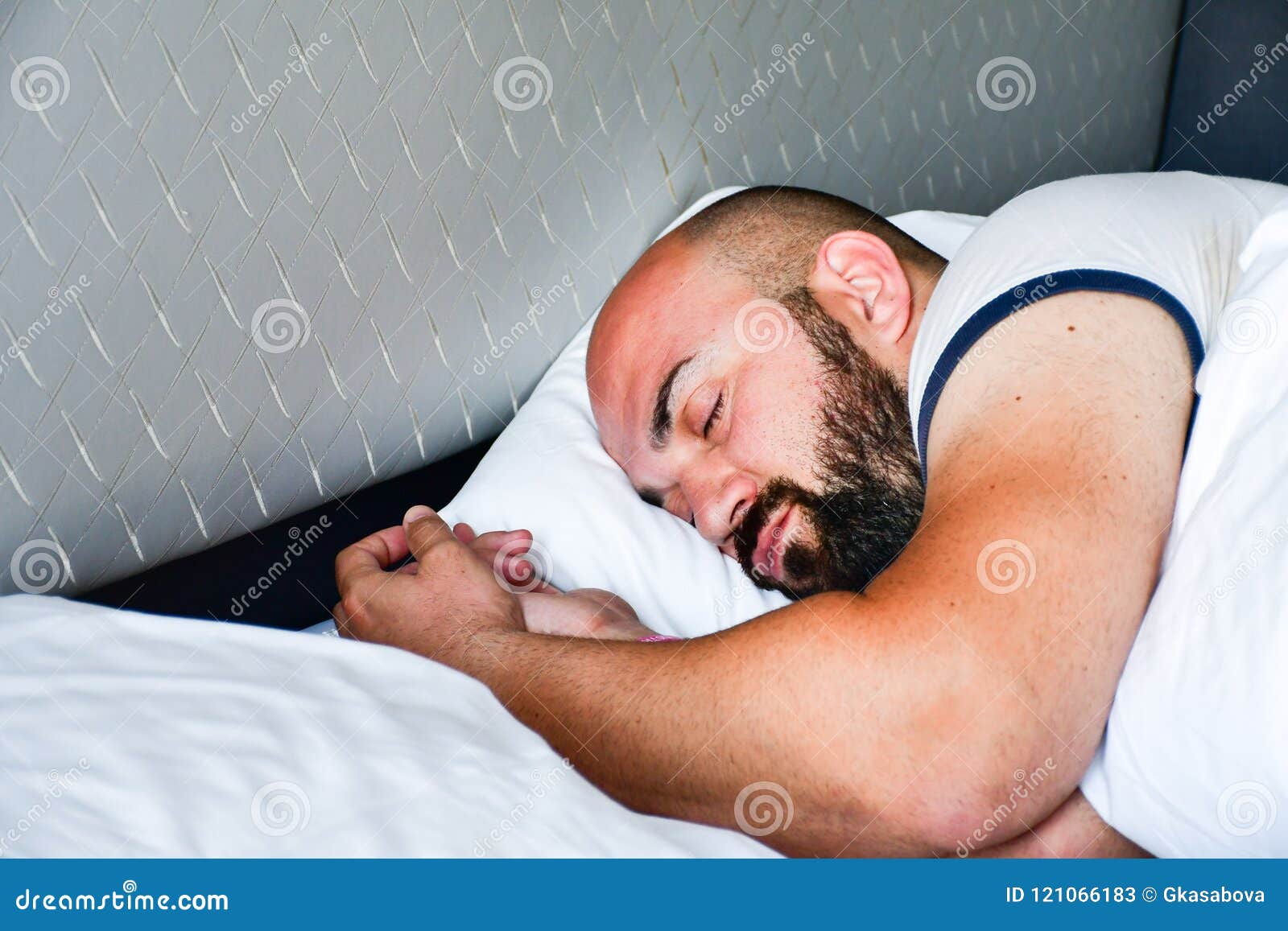 Sleeping man stock image. Image of beautiful, peaceful - 121066183