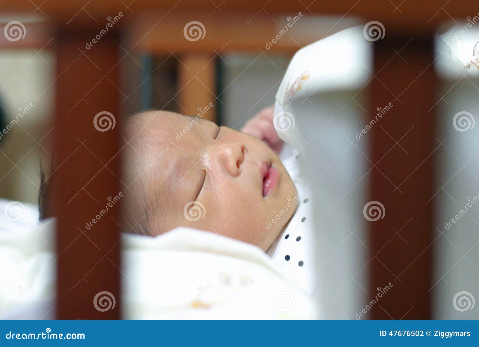 Sleeping newborn baby stock photo. Image of smiling, people - 47676502