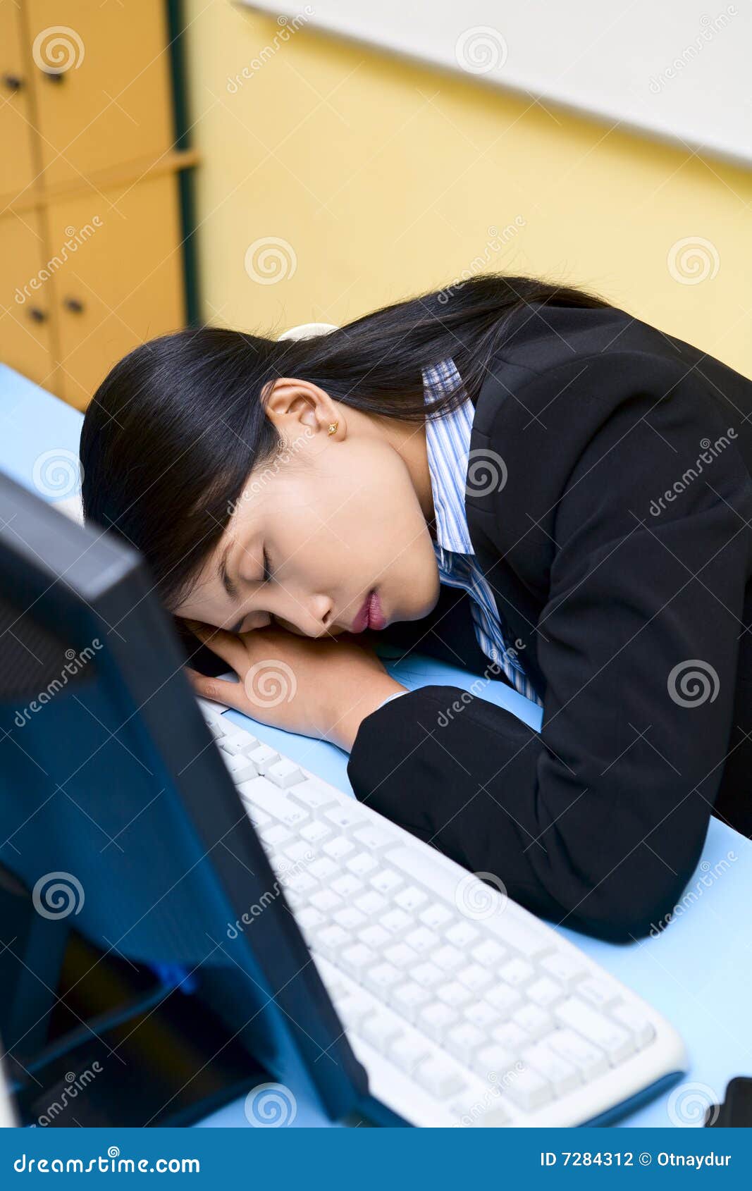 Sleeping in office stock photo. Image of adult, sleeping - 7284312