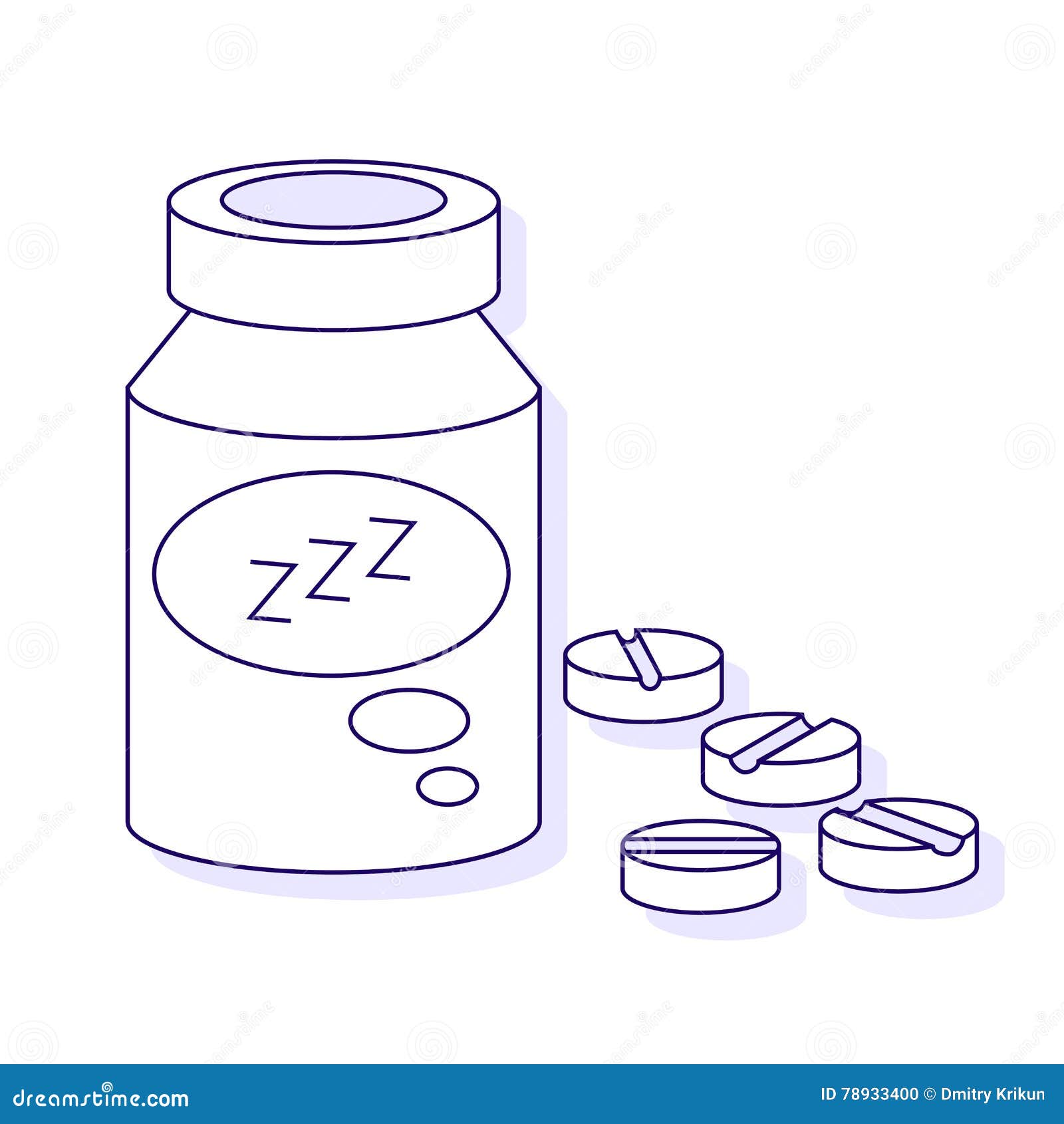 Sleeping Pills Vector Illustration, Cartoon Flat Insomnia Medicines For ...