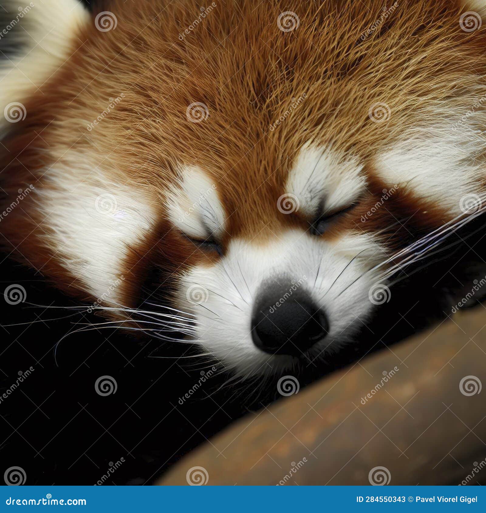 Sleeping Red Panda stock illustration. Illustration of vector - 284550343