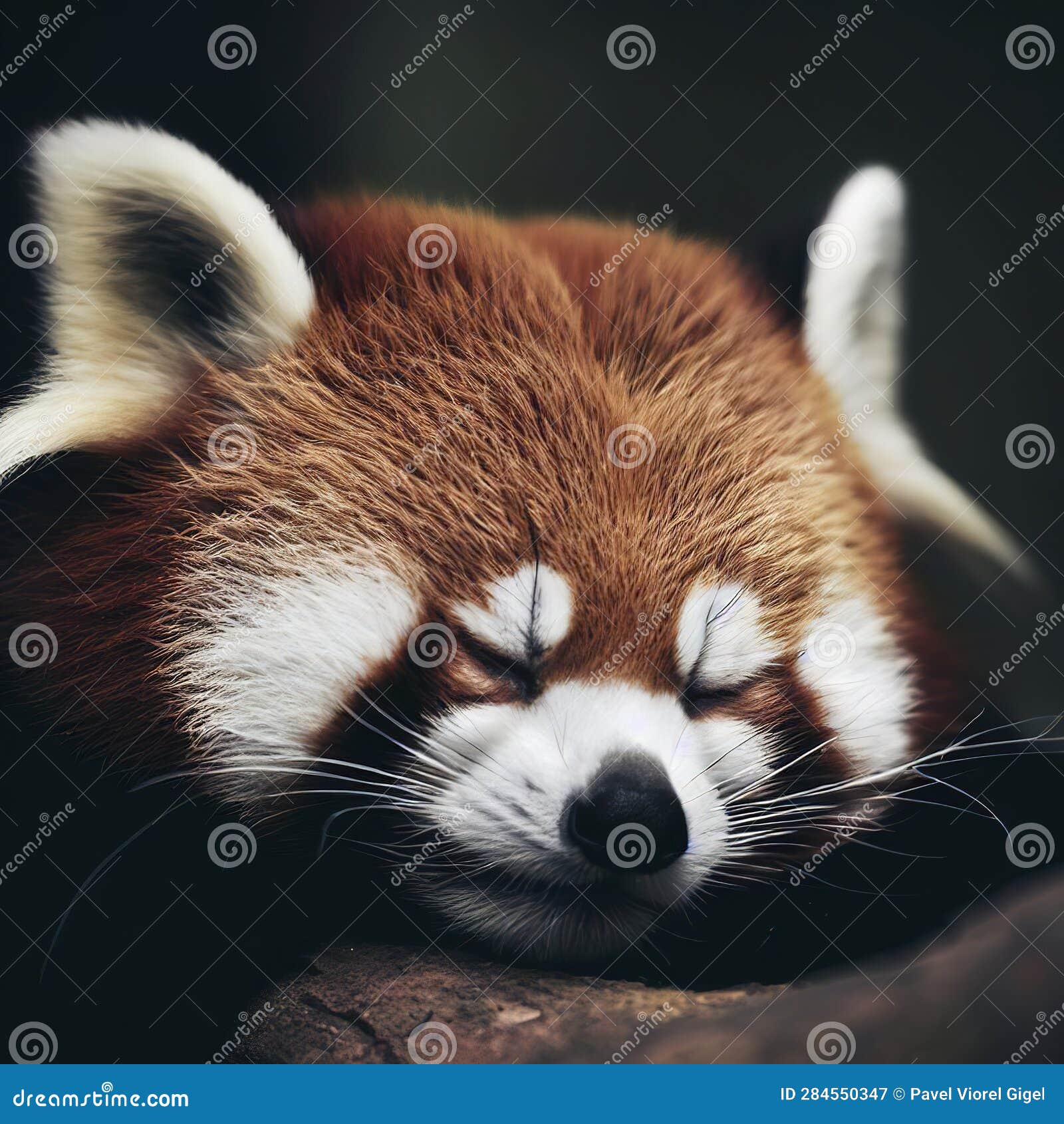 Cute Red Panda Sleeping