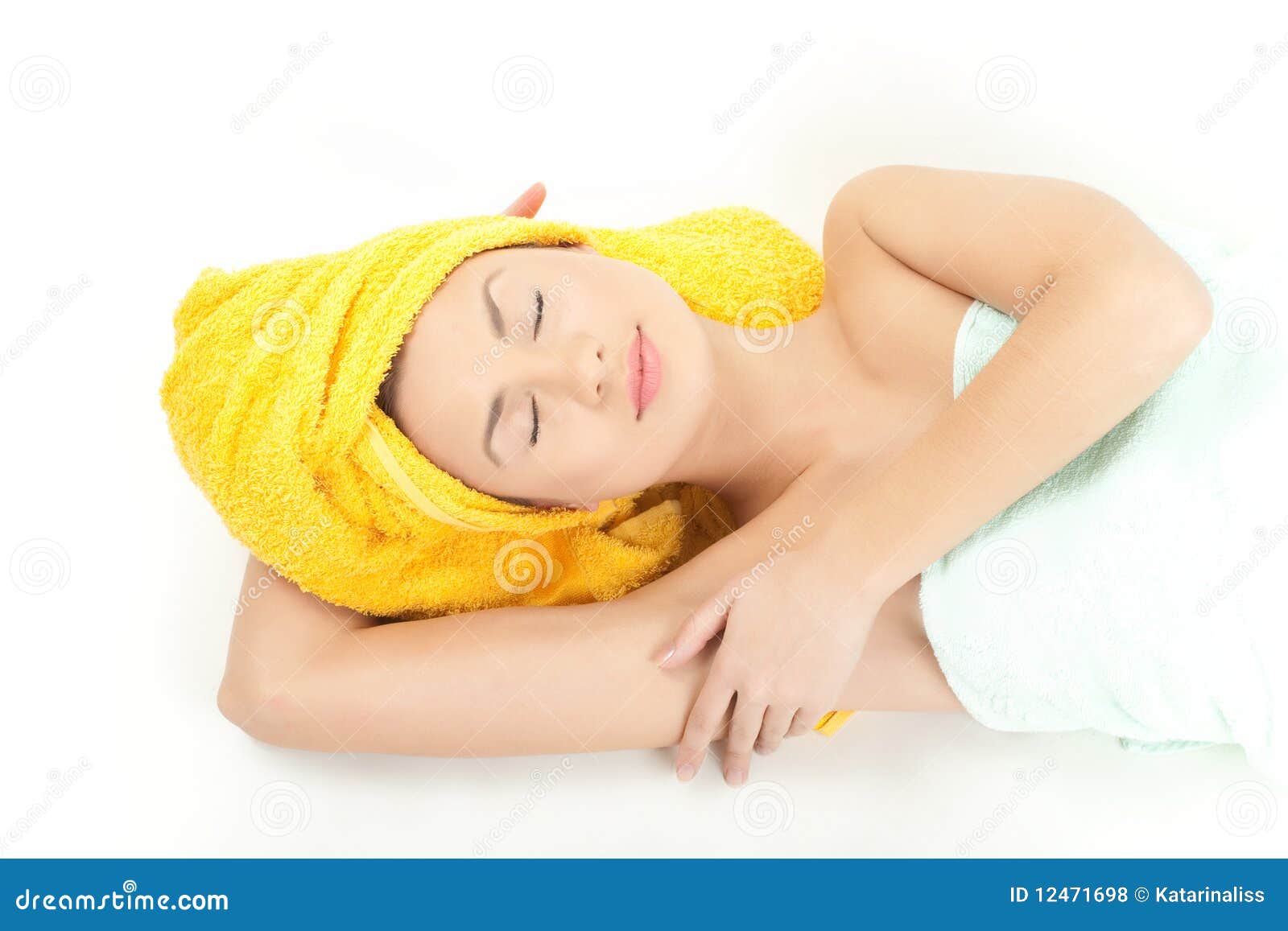 Sleeping and relaxed stock photo. Image of body, beauty - 12471698