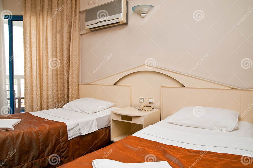 Sleeping room stock photo. Image of leisure, bedroom - 10008544