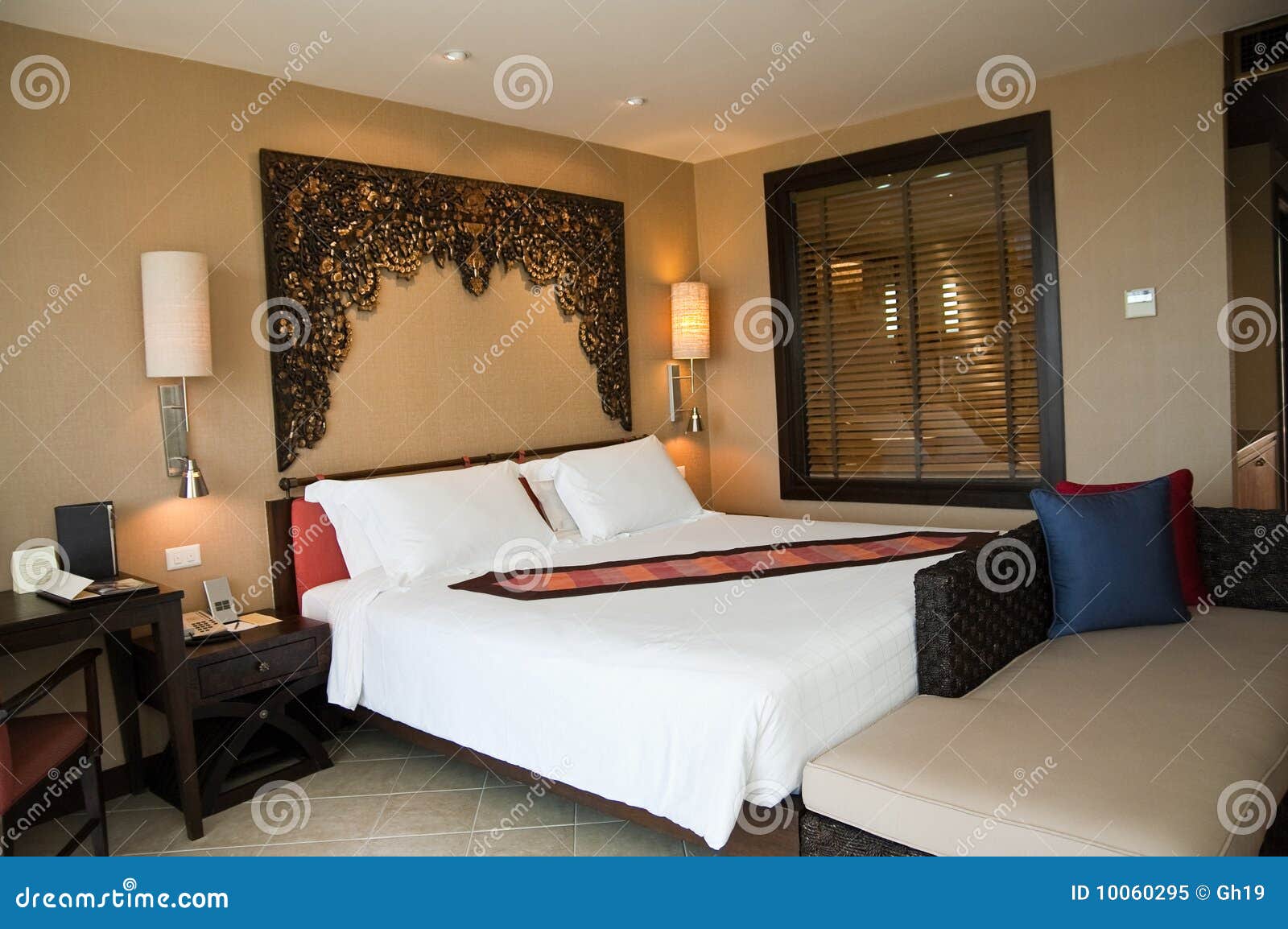 Sleeping room stock image. Image of pillow, bedroom, leisure - 10060295