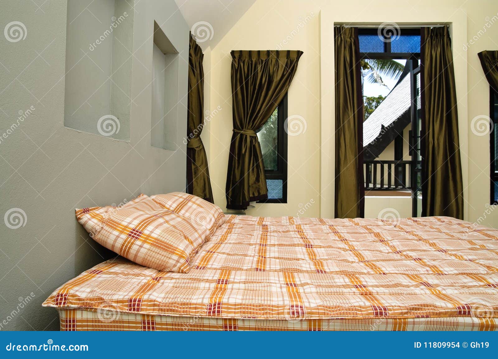 Sleeping room stock photo. Image of bedding, journey - 11809954