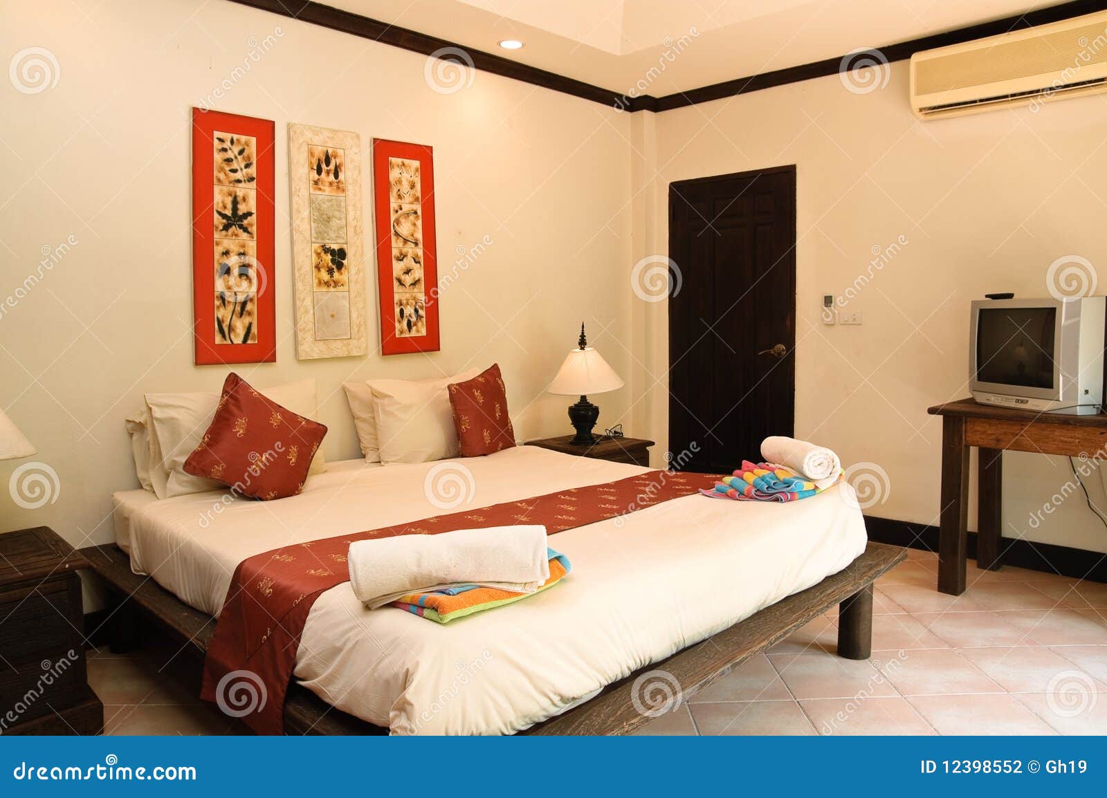 Sleeping room stock photo. Image of journey, bedding - 12398552