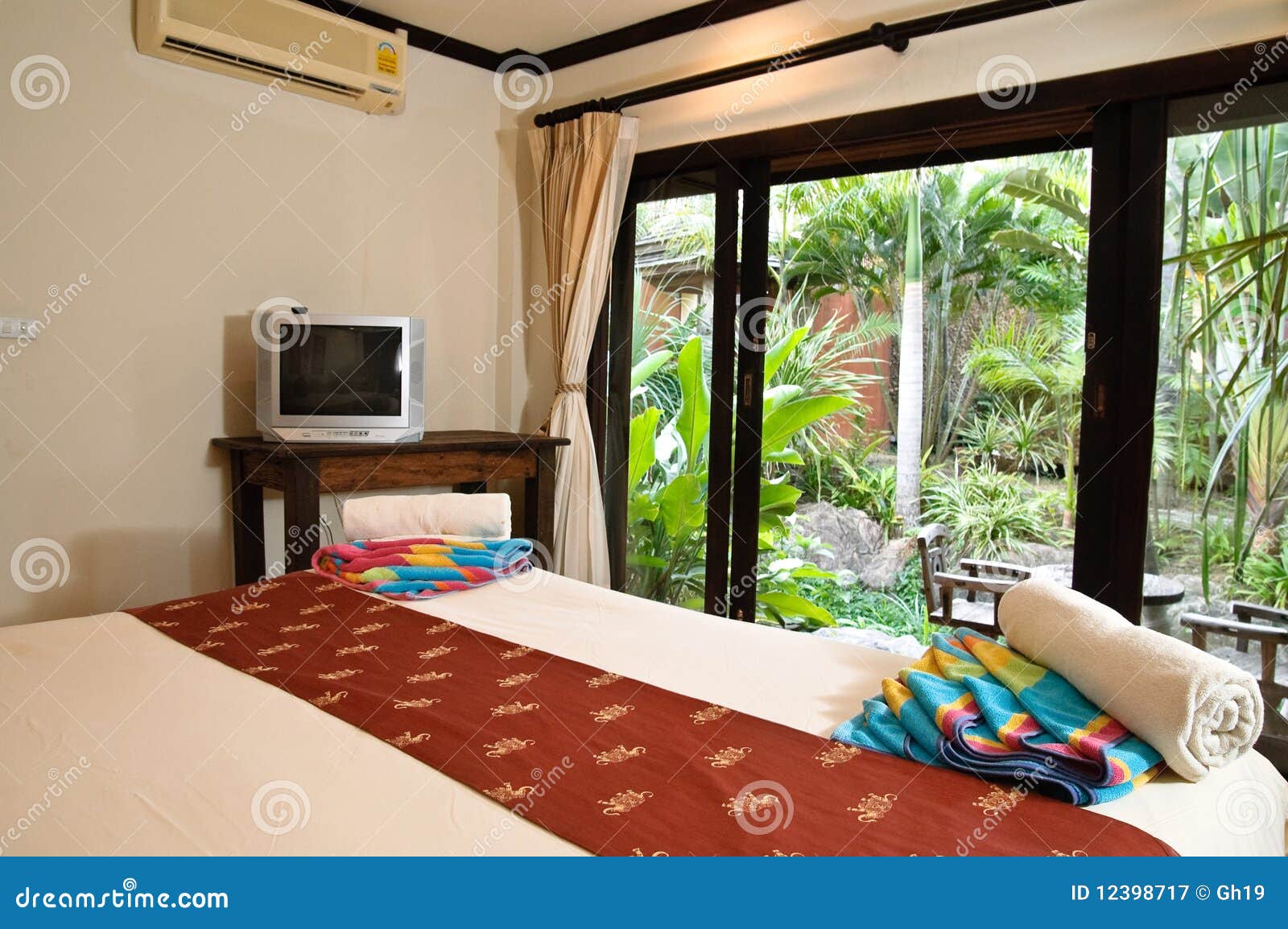 Sleeping room stock image. Image of modern, apartment - 12398717