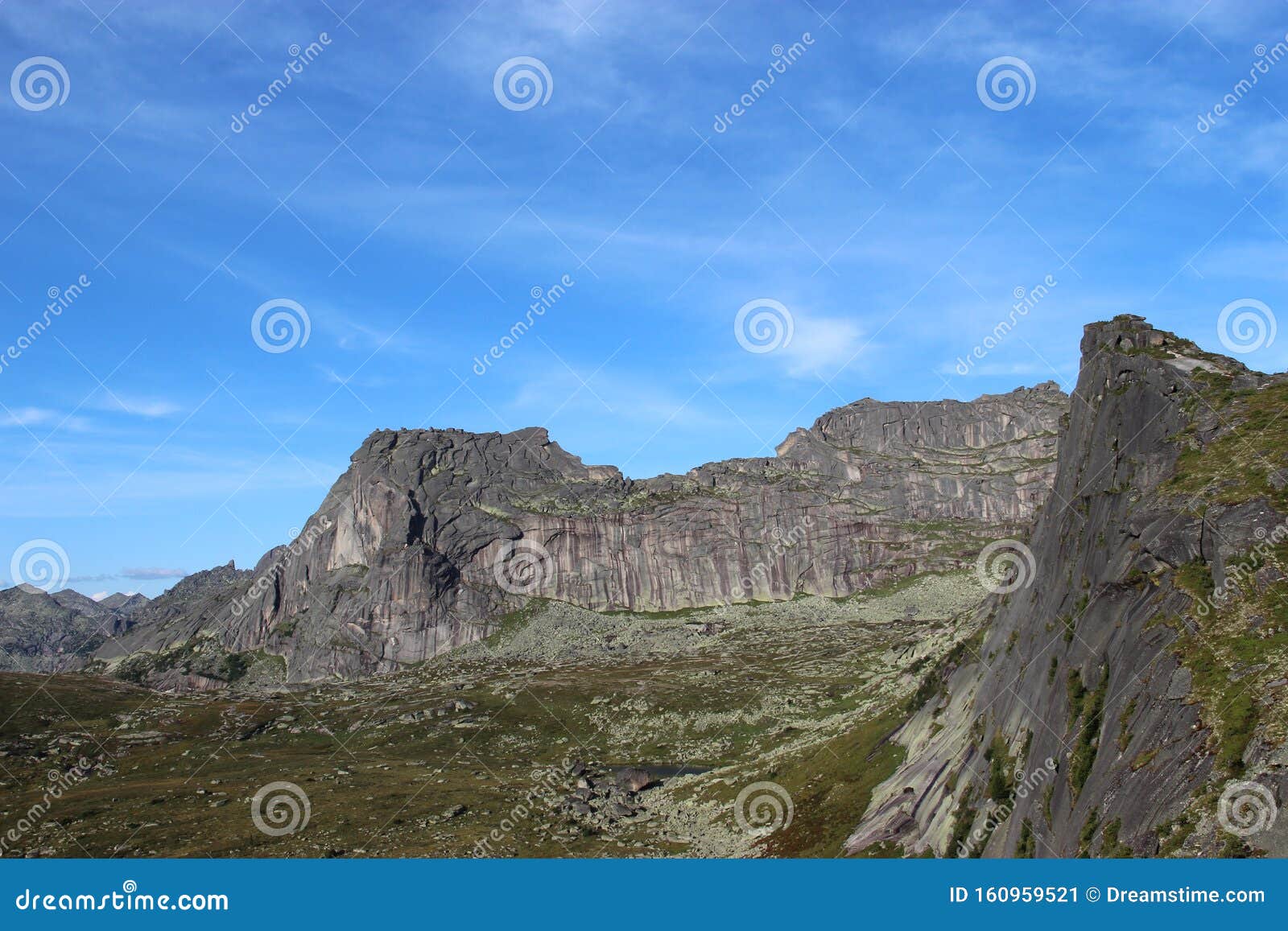 View of the Sleeping Saiyan with a Hanging Stone Stock Image - Image of ...
