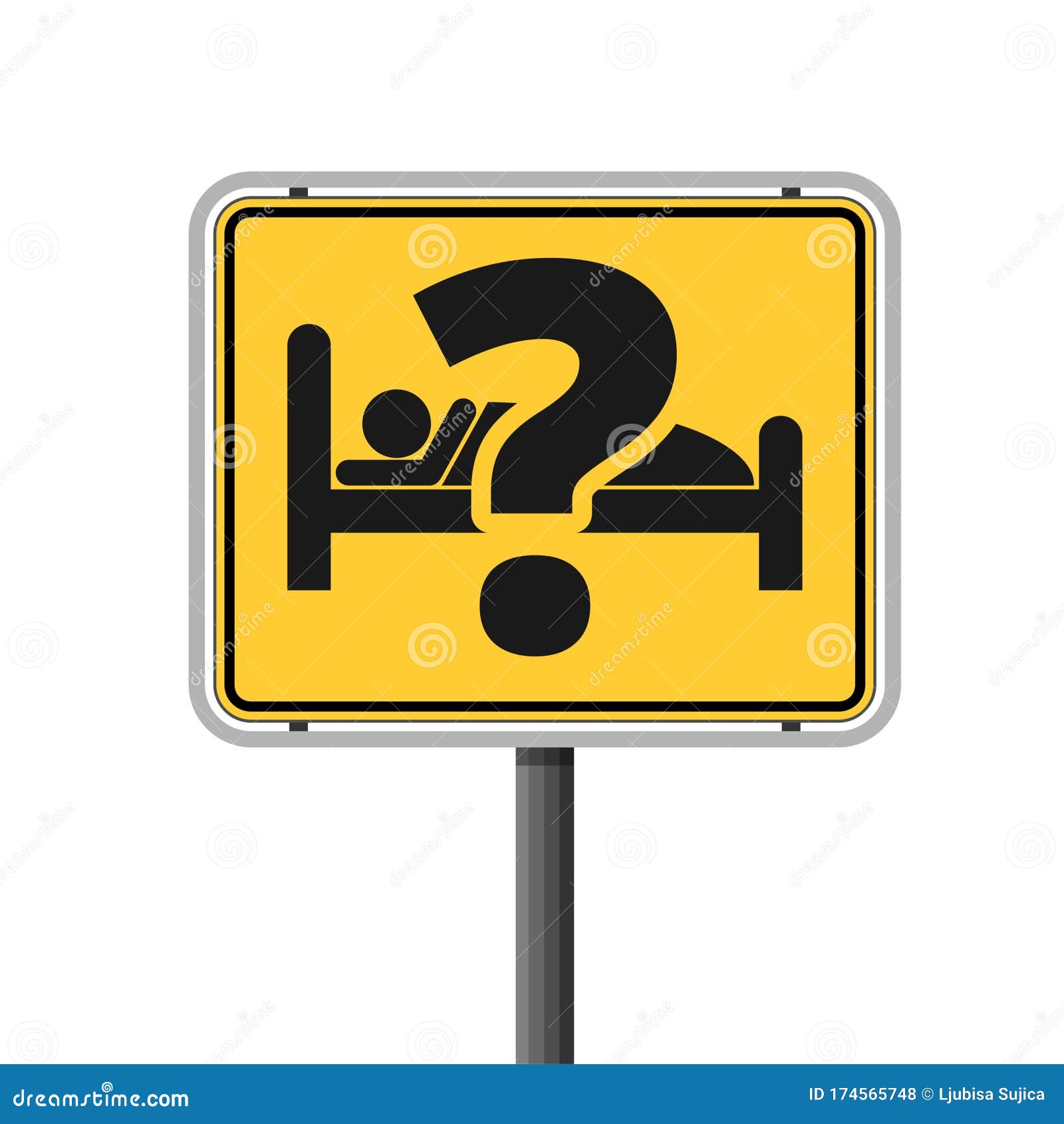 Sleeping Symbol, Sleeping Sign Stock Illustration - Illustration of ...