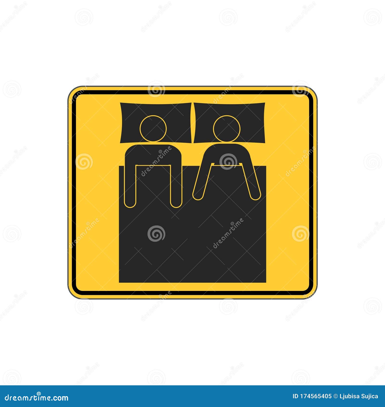 Sleeping Symbol, Sleeping Sign Stock Vector - Illustration of family ...