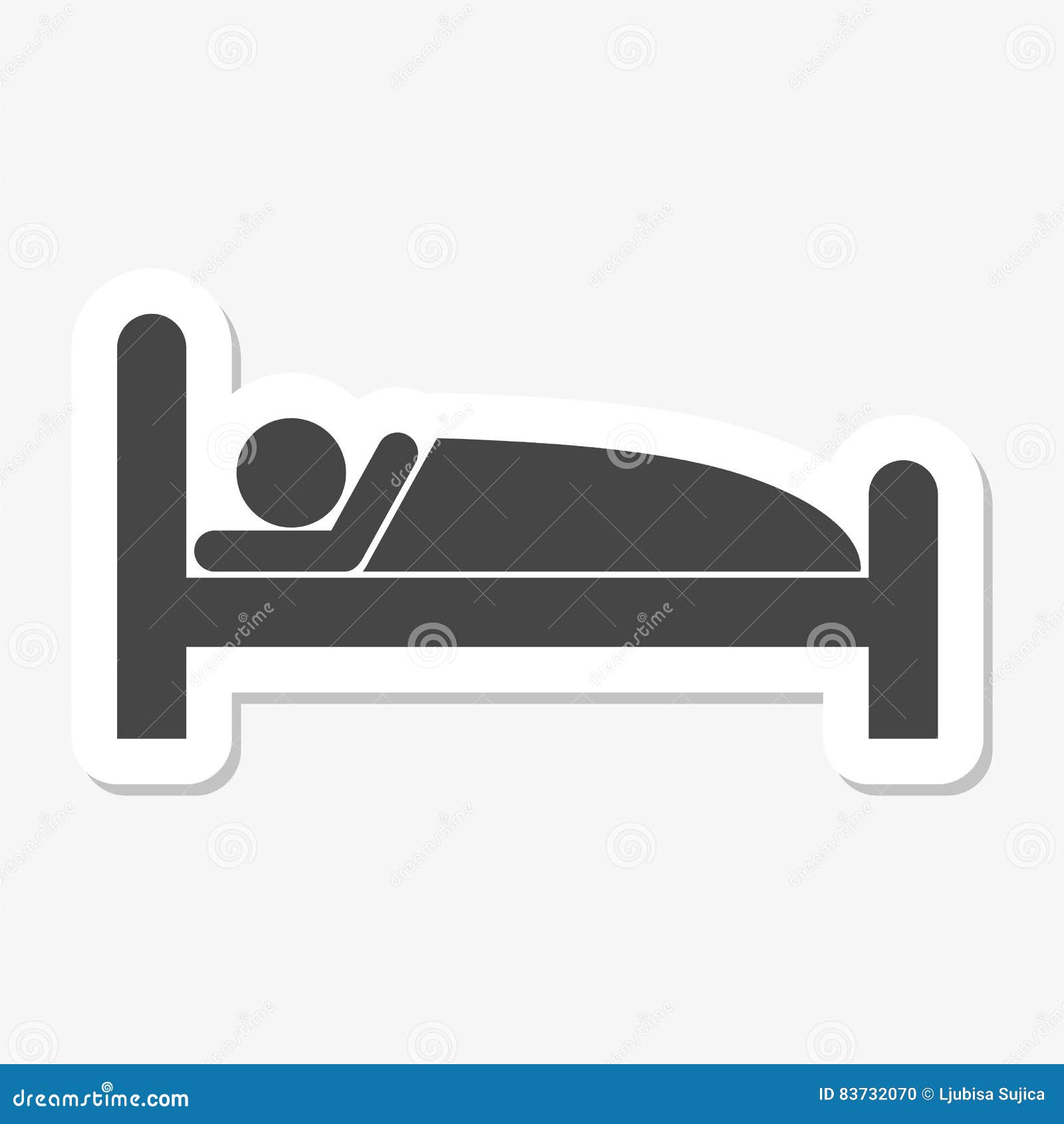 Sleeping symbol stickers stock vector. Illustration of rest - 83732070