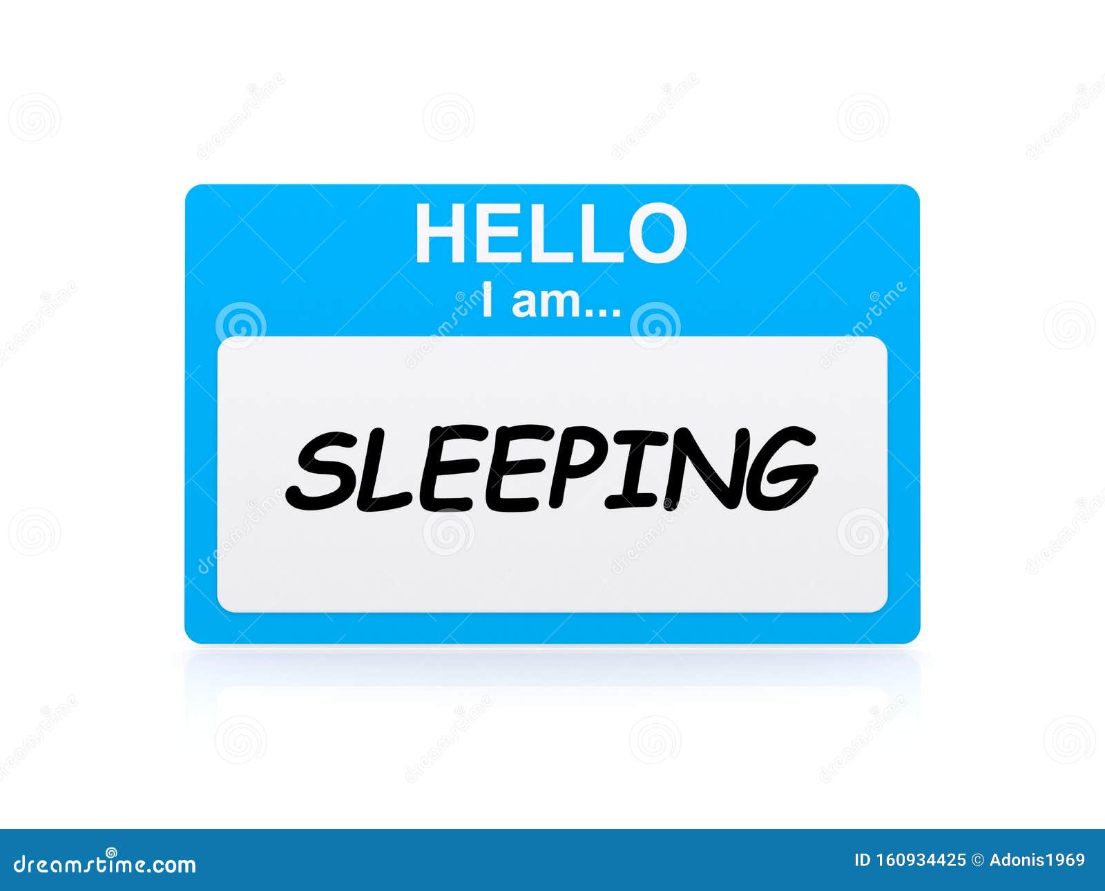 Sleeping tag stock illustration. Illustration of bedchamber - 160934425