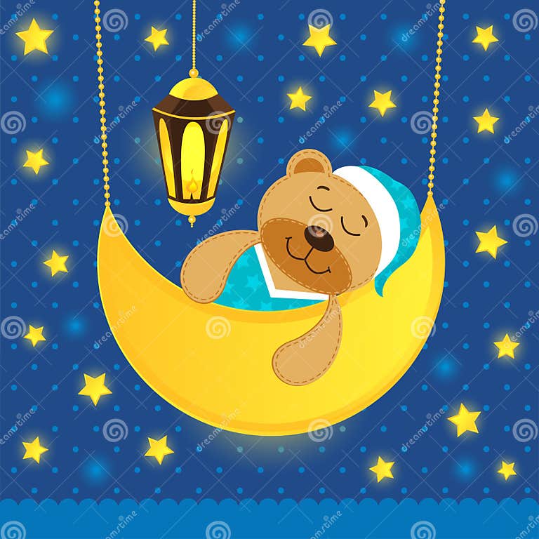 Sleeping teddy bear stock vector. Illustration of animal - 26932135