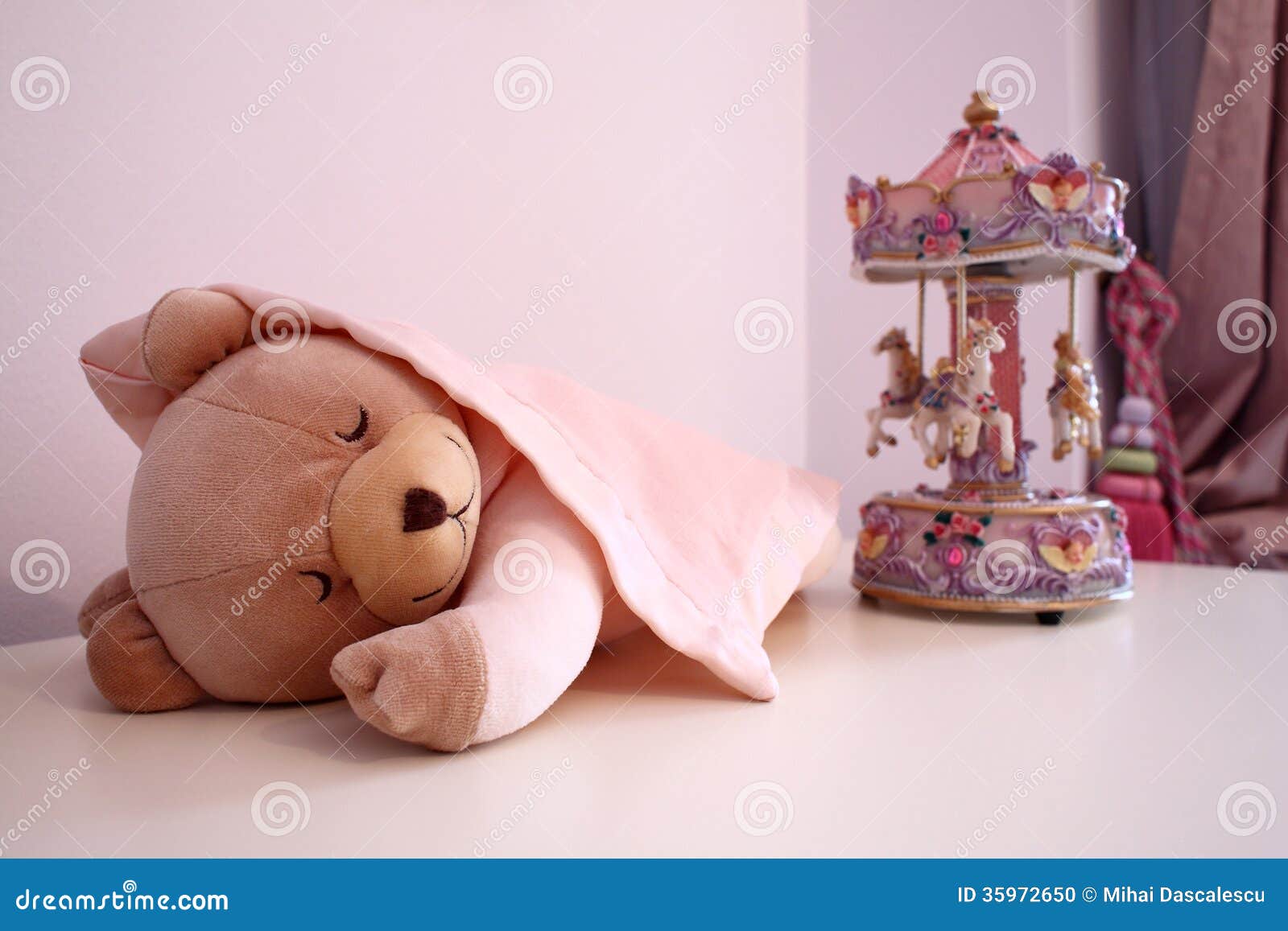 Sleeping teddy bear stock photo. Image of bear, children - 35972650