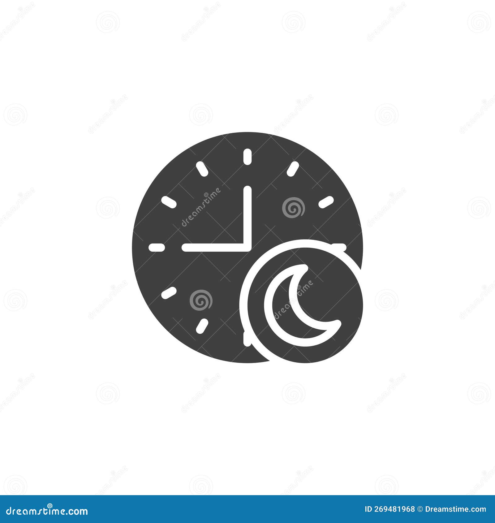 Sleeping time vector icon stock vector. Illustration of dream - 269481968