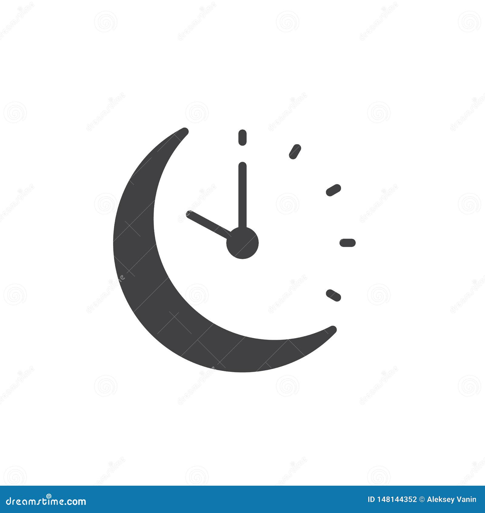Sleeping time vector icon stock vector. Illustration of glyph - 148144352