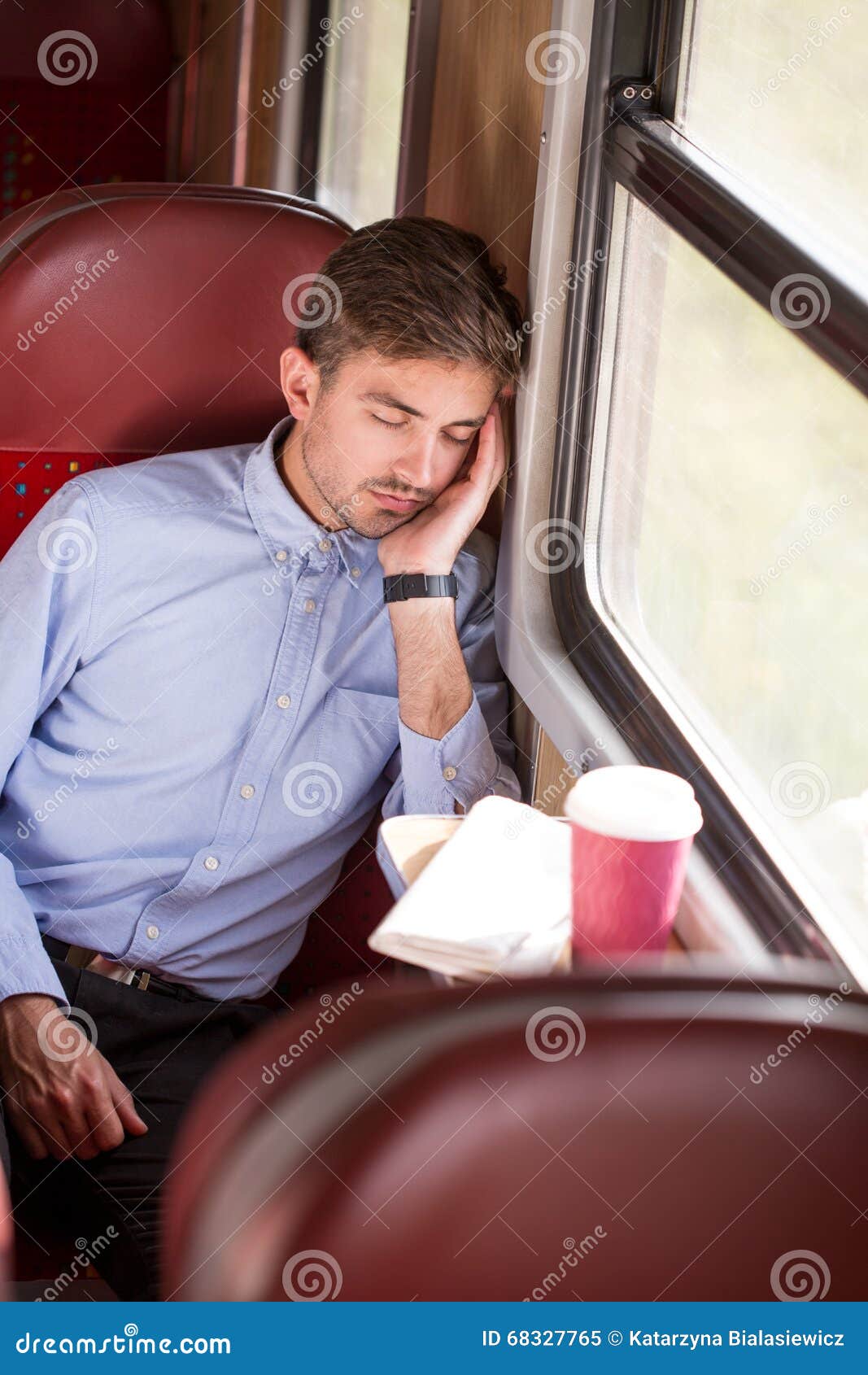Sleeping in train stock image. Image of metro, important - 68327765